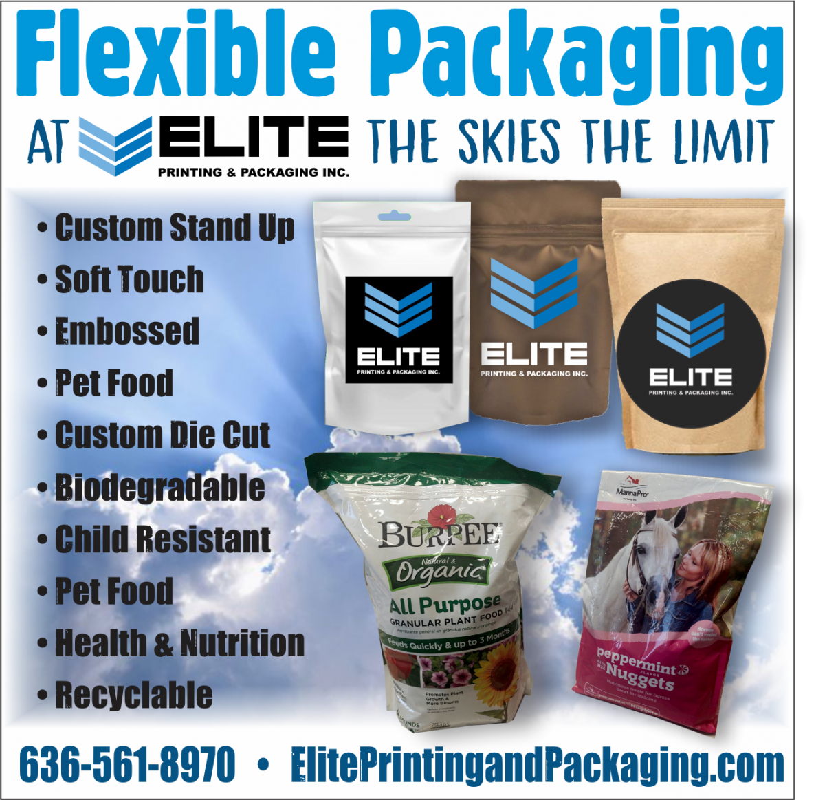 Custom Bags and Pouches - Elite Printing & Packaging